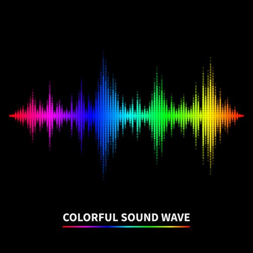 Abstract sound waves isolated on white background Vector Image