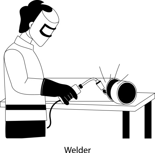 Welder Royalty Free Vector Image - VectorStock