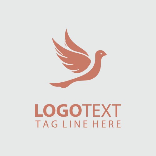 Dove logo Royalty Free Vector Image - VectorStock