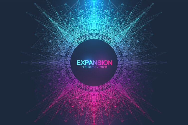 Expansion life colorful explosion background Vector Image