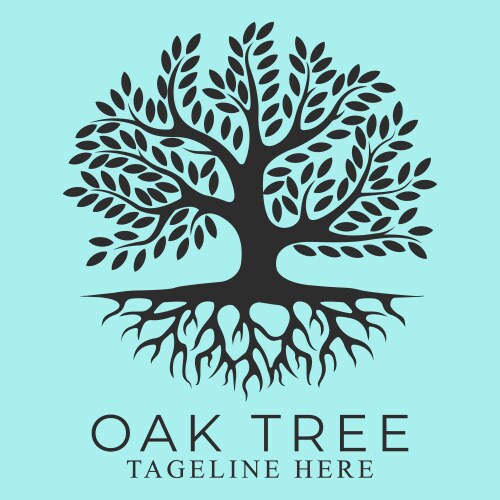 Oak tree icon Vector Images & Graphics for Commercial Use | VectorStock