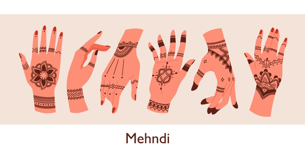 Indian Mehndi Invitation Card Vector Images (over 820)