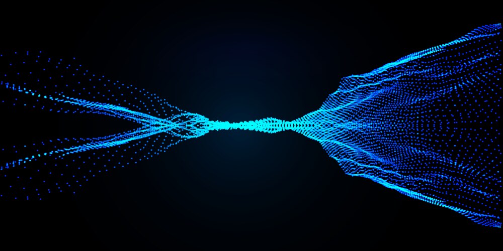 Blue abstract technology background data Vector Image