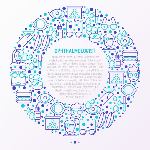 Ophthalmologist seamless pattern Royalty Free Vector Image