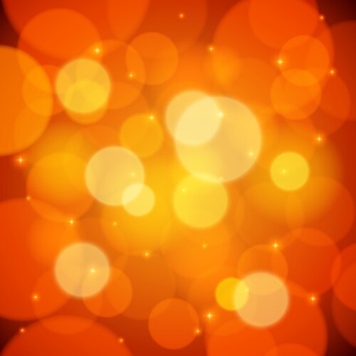 Lights orange and pink background with bokeh Vector Image