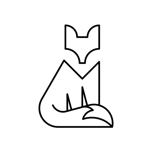 Fox logo Royalty Free Vector Image - VectorStock