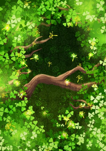 Magic cartoon landscape Royalty Free Vector Image