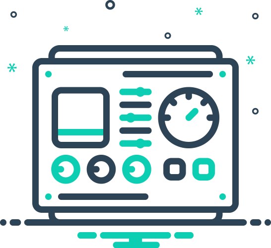 Control panel Royalty Free Vector Image - VectorStock