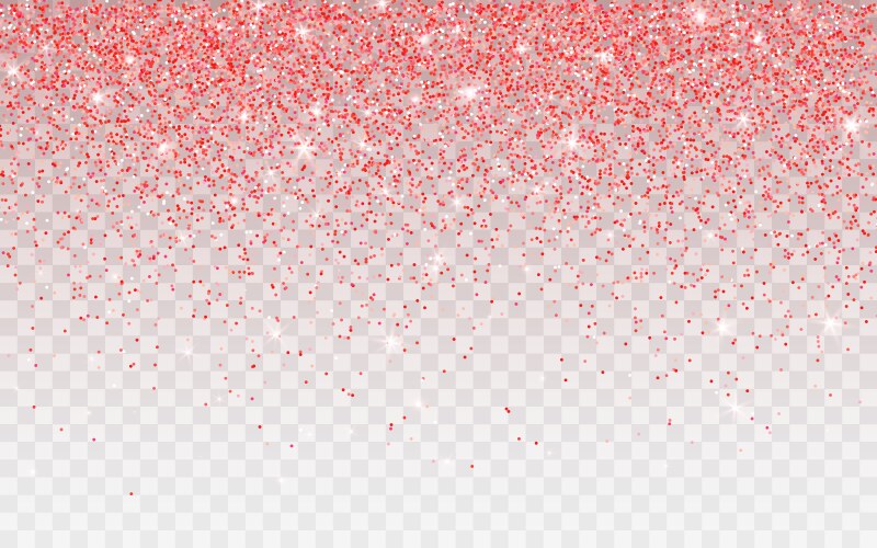 Pink glitter sparkle on a transparent background Vector Image