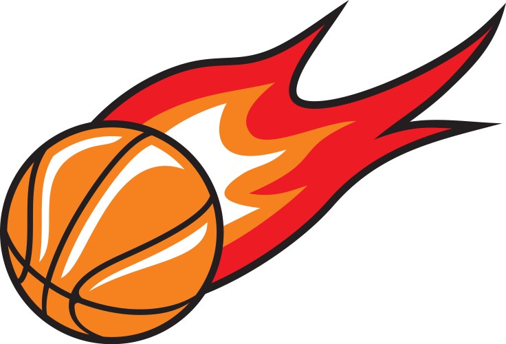 Fire Basketball Vector Images (over 3,100)