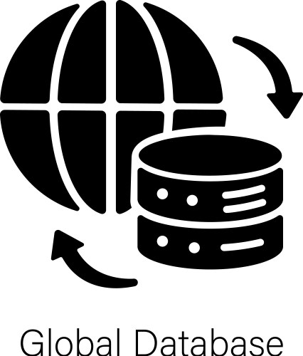 Database distribution Royalty Free Vector Image