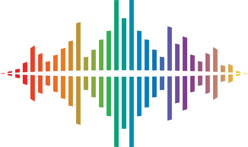 Sound wave icon design Royalty Free Vector Image