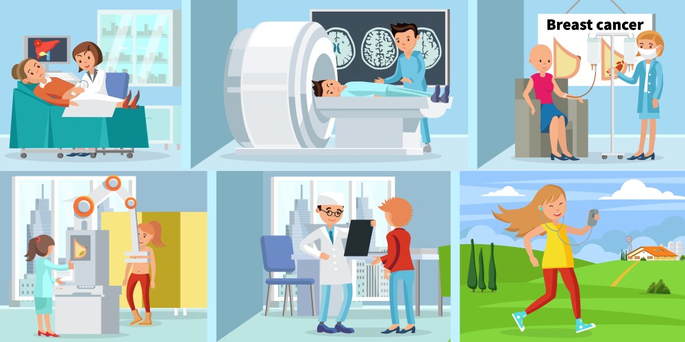 Lung diagnosis healthcare disease Royalty Free Vector Image