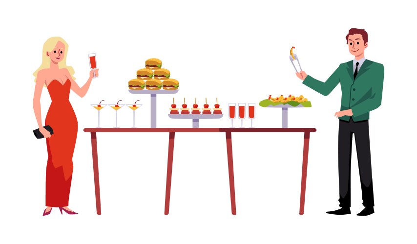 Cartoon Catering Food Service Vector Images (over 4,100)