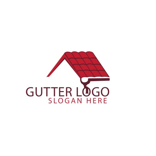 Gutter logo design Royalty Free Vector Image - VectorStock