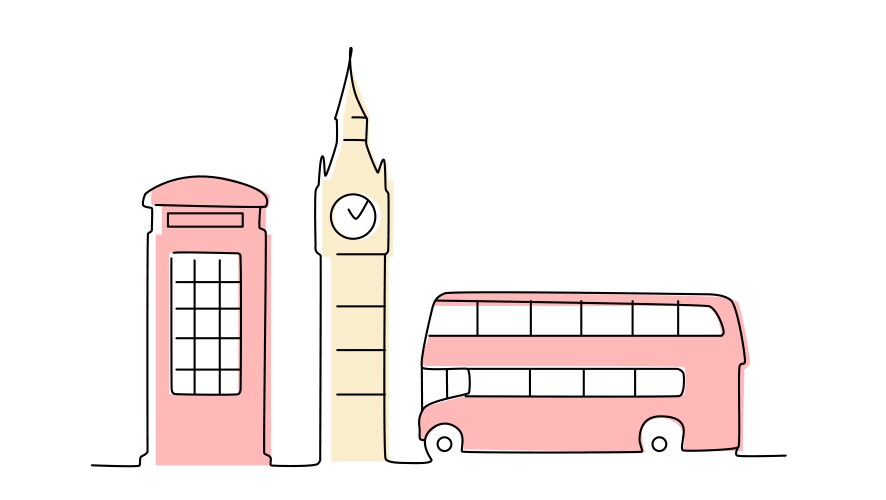 London line style Royalty Free Vector Image - VectorStock