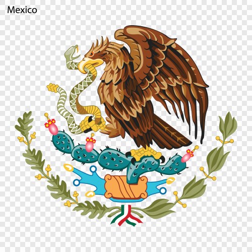 Mexican Coat of Arms Royalty Free Vector Image
