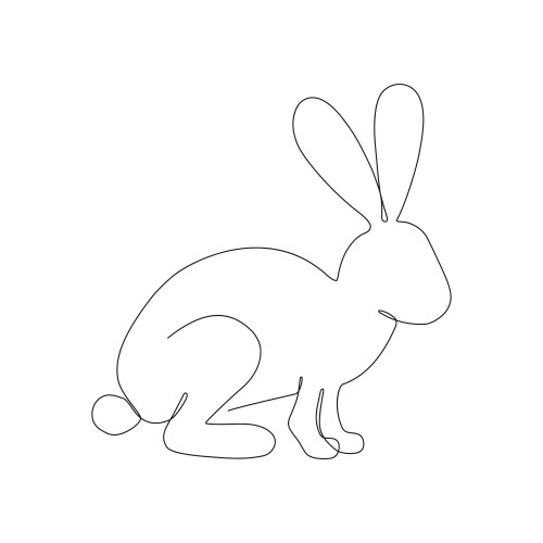 Rabbit Line Drawing Vector Images (over 10,000)