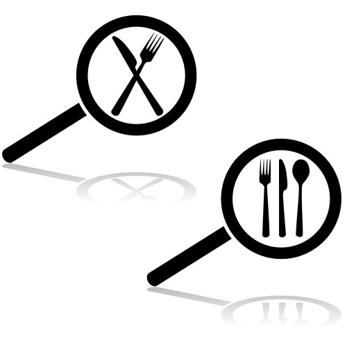 Restaurant and food icons Royalty Free Vector Image