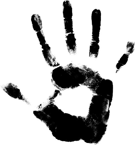 Handprint Print Royalty Free Vector Image - VectorStock