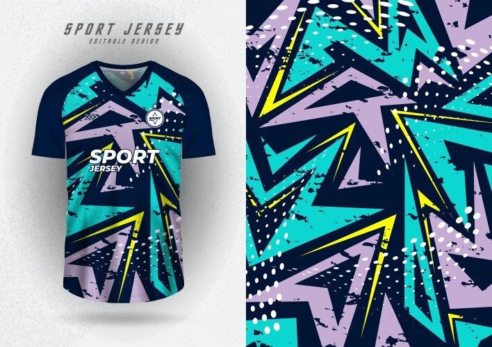 Sports jersey and background template design Vector Image