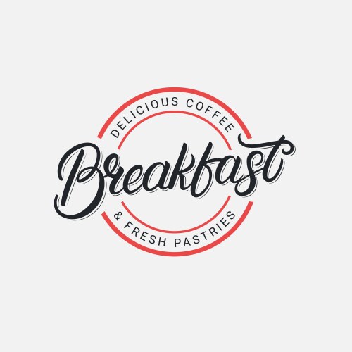 Restaurant or cafe breakfast menu design template Vector Image