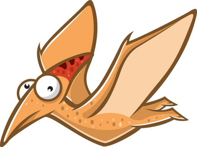 Cartoon pterosaurs Royalty Free Vector Image - VectorStock