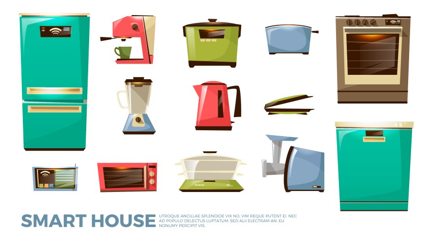 Home appliances Royalty Free Vector Image - VectorStock