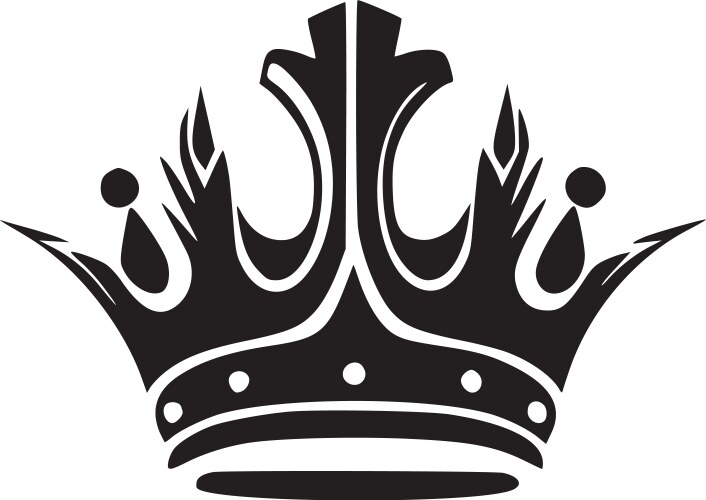 Crown - minimalist and simple silhouette Vector Image
