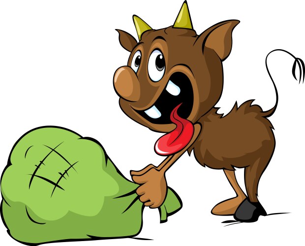 Red Devil Hand Gesture Royalty Free Vector Image