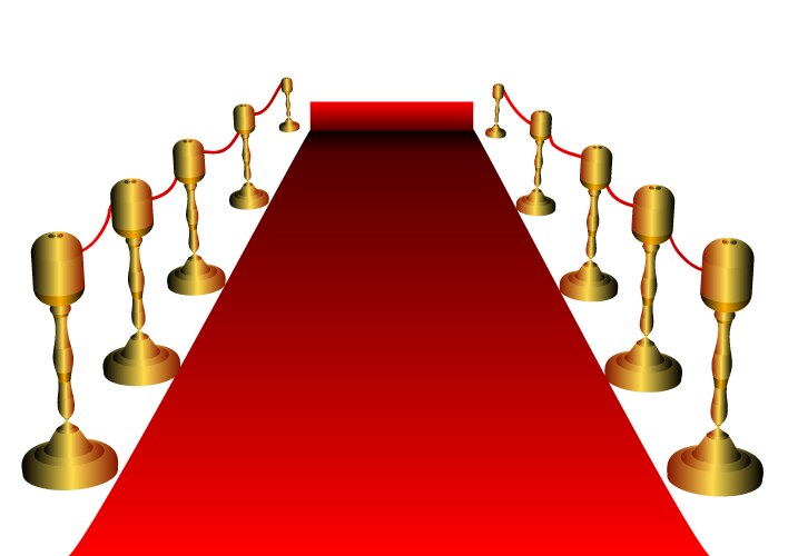 Red carpet Royalty Free Vector Image - VectorStock
