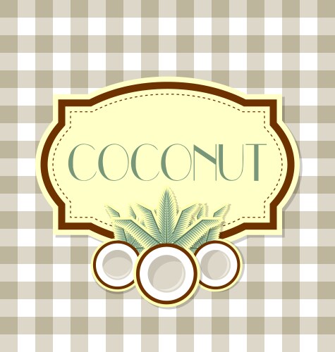 Coconut dabbing retro Royalty Free Vector Image
