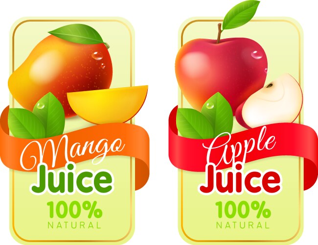 Jam mango label and packaging jar with cap Vector Image