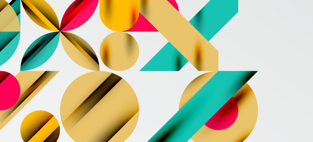 Geometric neo patterns abstract background Vector Image