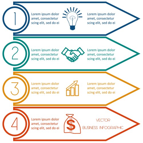 Blank sample of infographic Royalty Free Vector Image