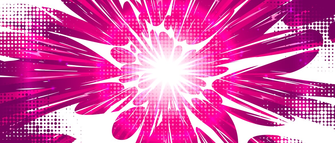 Anime explosion background with comic burst effect
