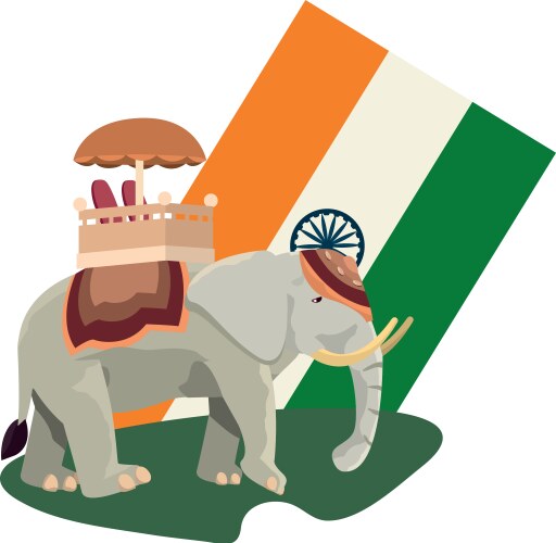 Indian Royal Elephant Vector Images (over 110)