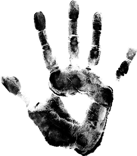 Handprint Print Royalty Free Vector Image - VectorStock