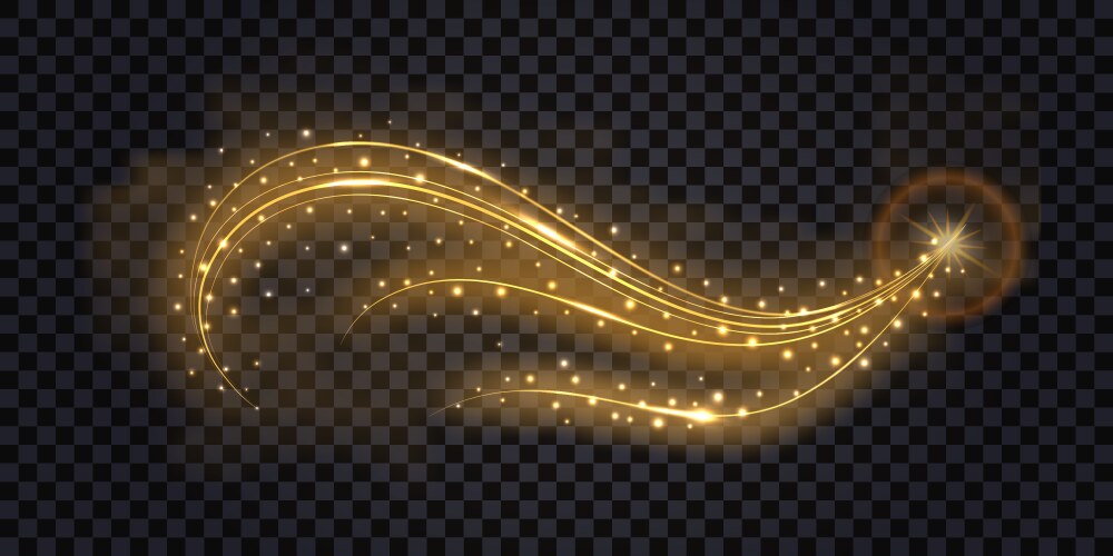 Shining circle light effect design element Vector Image