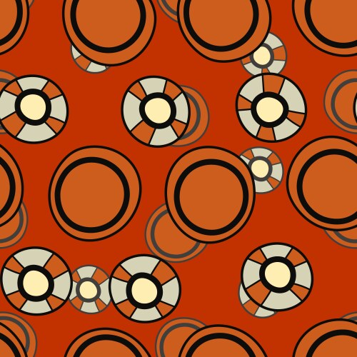 Seamless pattern with geometric aboriginal Vector Image