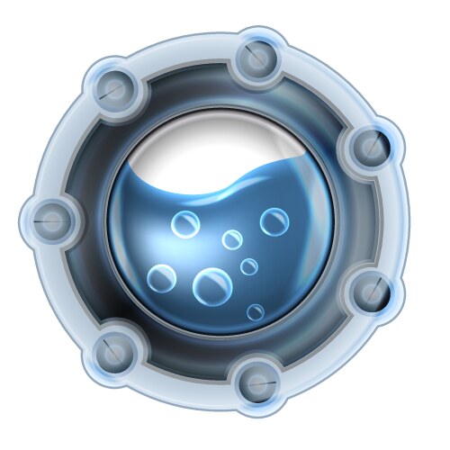 Porthole window sailing ships icon Royalty Free Vector Image