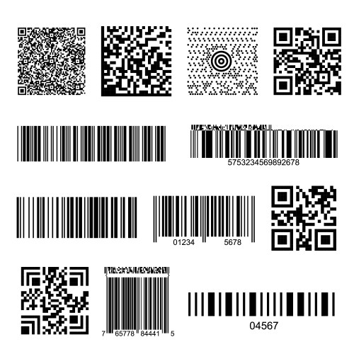 Identification code barcode for scanning Vector Image