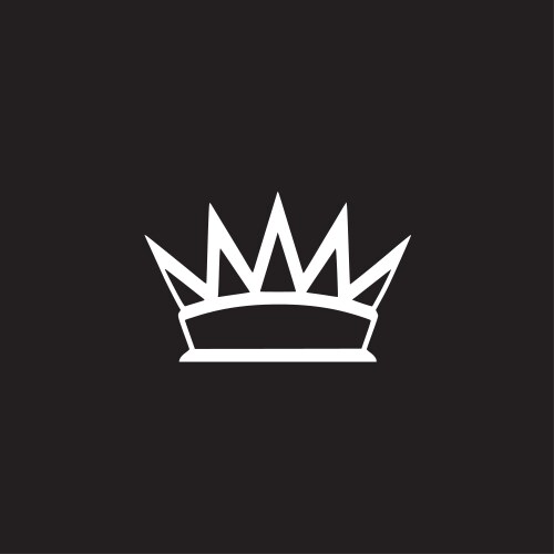 Crown - minimalist and simple silhouette Vector Image