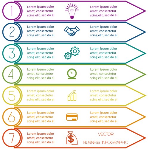 Blank sample of infographic Royalty Free Vector Image