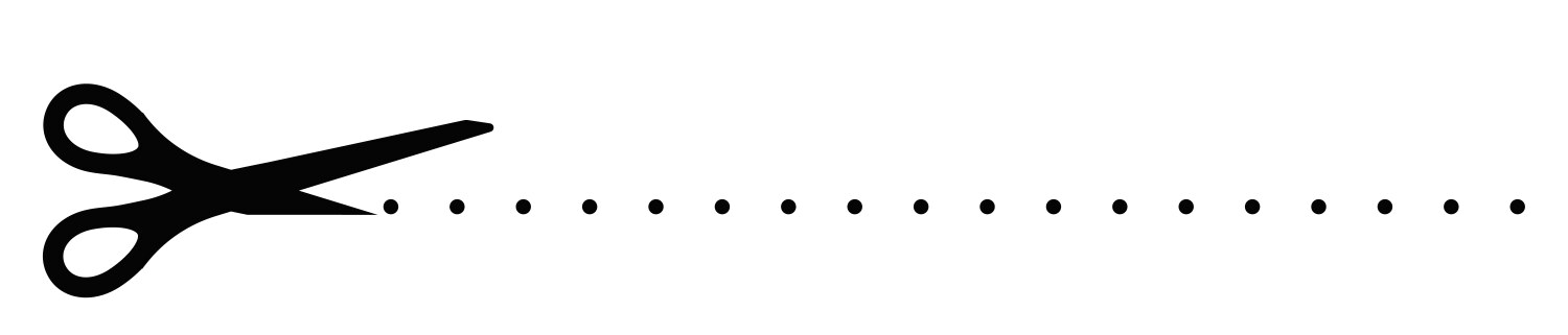 Scissors cut here dotted line mark icon Royalty Free Vector