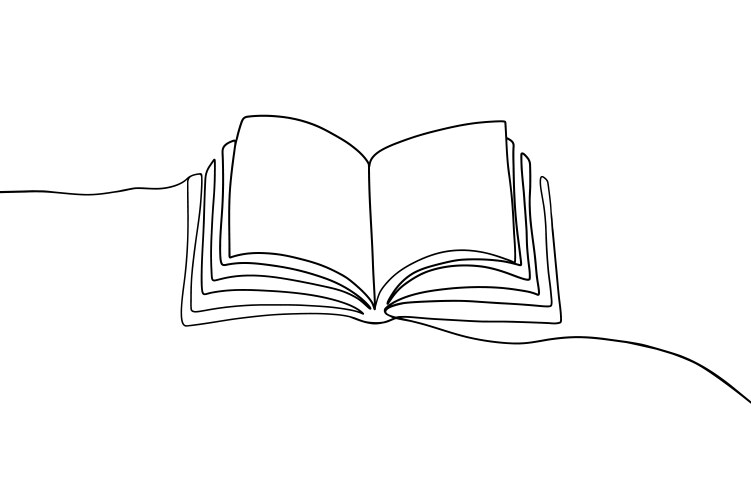 Open Book Line Drawing Vector Images (over 3,600)