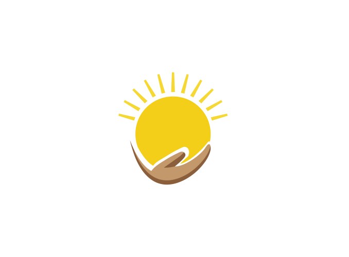 Sunlight logo symbol icon design Royalty Free Vector Image