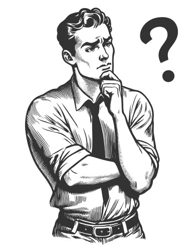 Hypnotized man sketch Royalty Free Vector Image