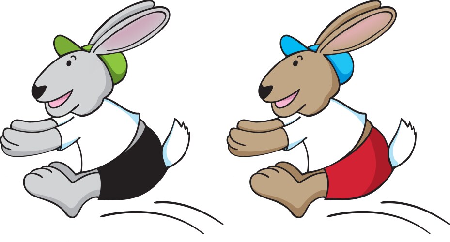 Racing Rabbit Vector Images (over 650)