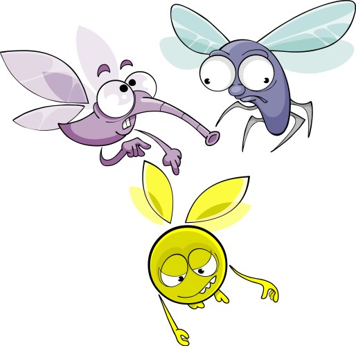 Cartoon insects Royalty Free Vector Image - VectorStock